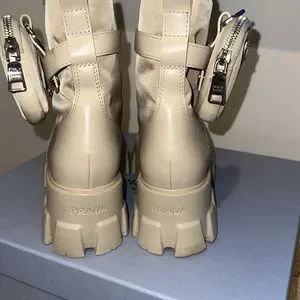Prada | Shoes | Prada Leather Monolith Boot | Poshmark